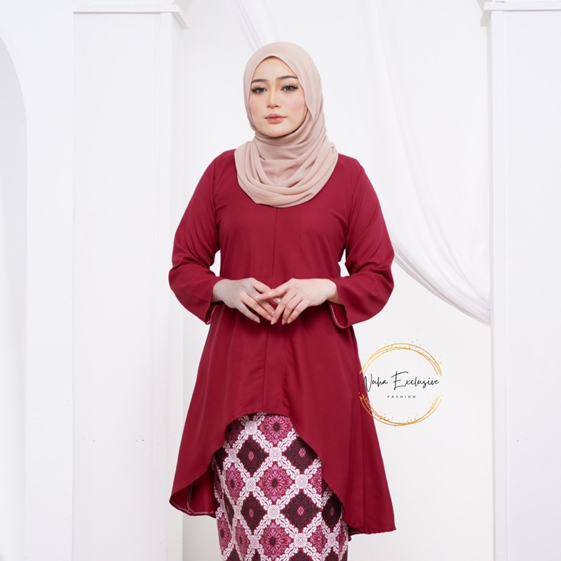 MEROON Kurung Kaftan Aurora | Shopee Malaysia