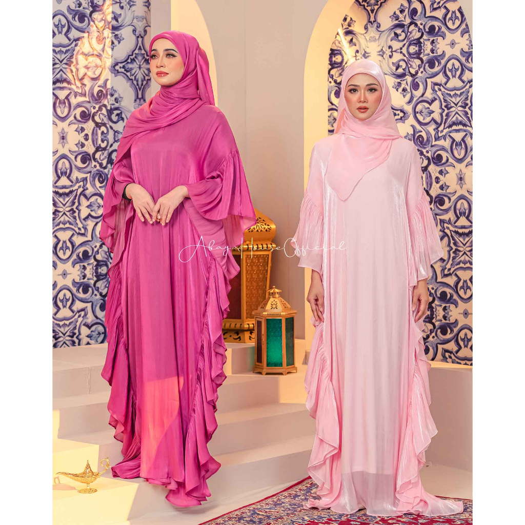 Noor Abaya New Material Iris Silk | Shopee Malaysia