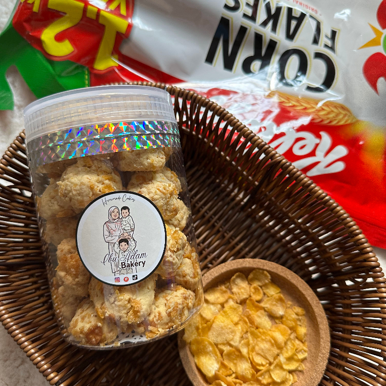 Cornflakes Crunchy Cookies (With Packaging) - Biskut Raya | Shopee Malaysia