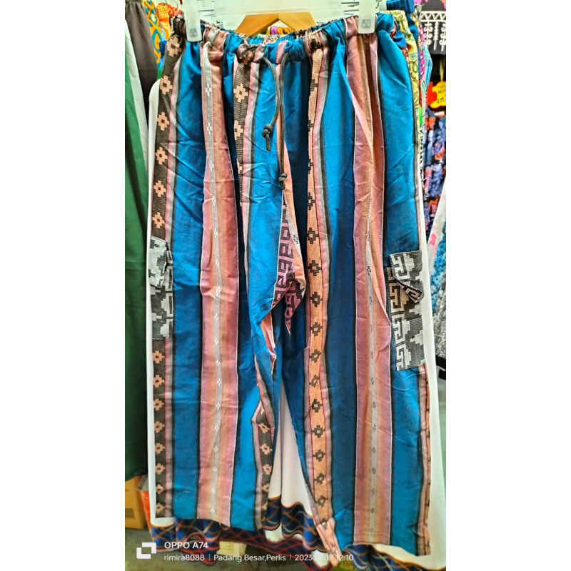 SELUAR PELIKAT corak SONGKET POKET TALI RENDOM | Shopee Malaysia