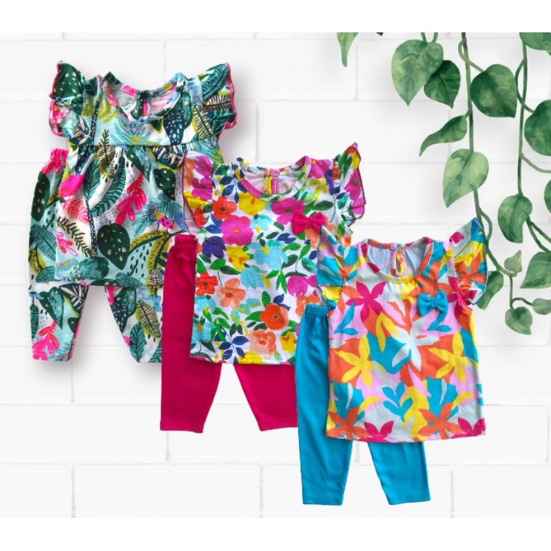 Singlet Baby & Kids:Playset Baby Pyjamas Baby Girl(Set Jalan Baby Girl ...