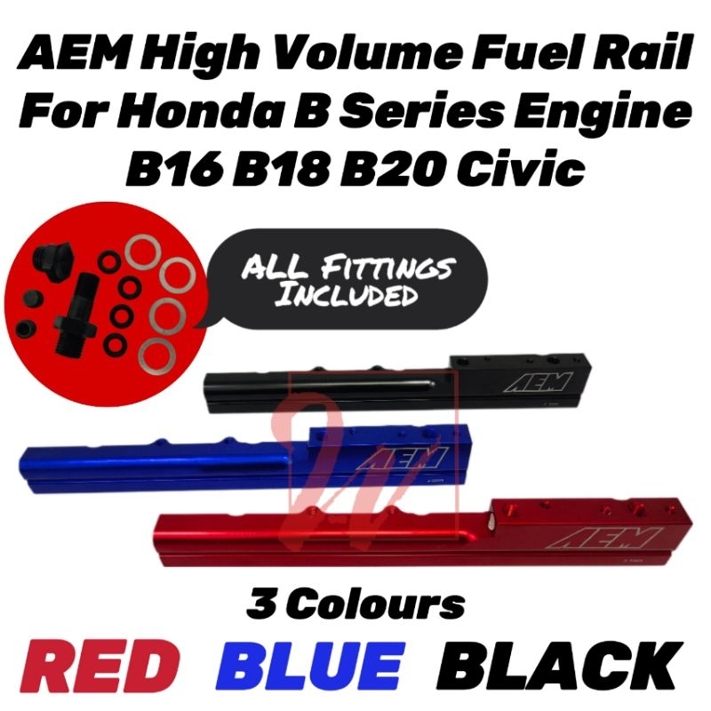 [READY STOCK] AEM High Volume Fuel Rail Honda EK EG EJ B16 B18 B20 B ...