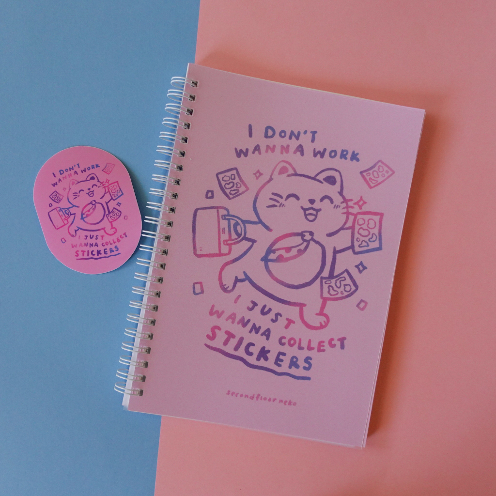 I wanna collect stickers reusable sticker book | secondfloor.neko ...