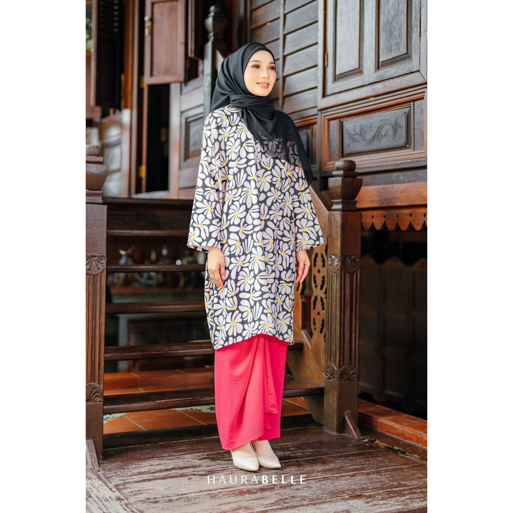 Saloma Kaftan by Haurabelle Baju Raya 2023 Cey Crepe Ready Stock ...