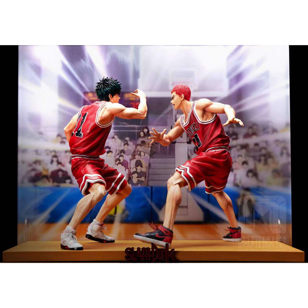 MWDT Studio - Slam Dunk - Sakuragi Hanamichi & Kaede Rukawa High Five Resin Statue GK Figure ...