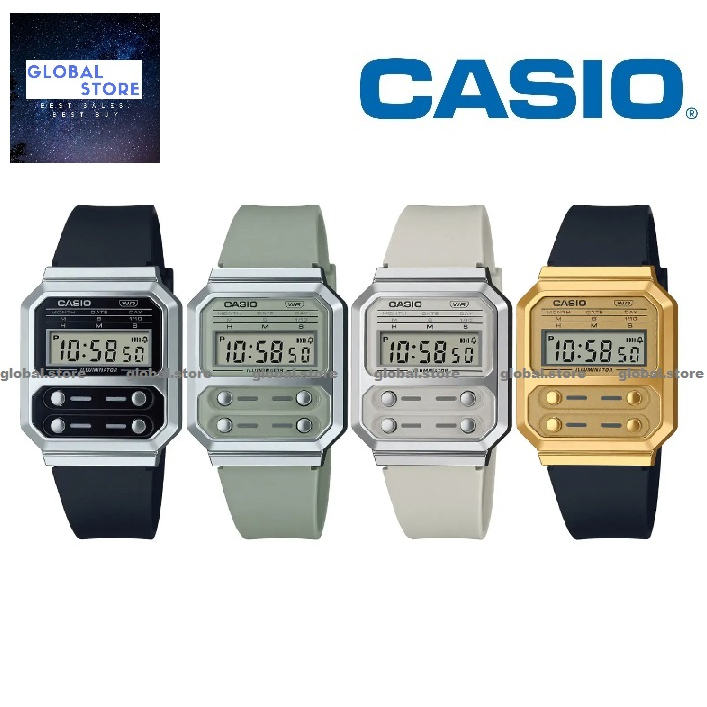 Casio Vintage A100WEF/ A100WEFG Resin Band Unisex Watch A100WEF-1A ...