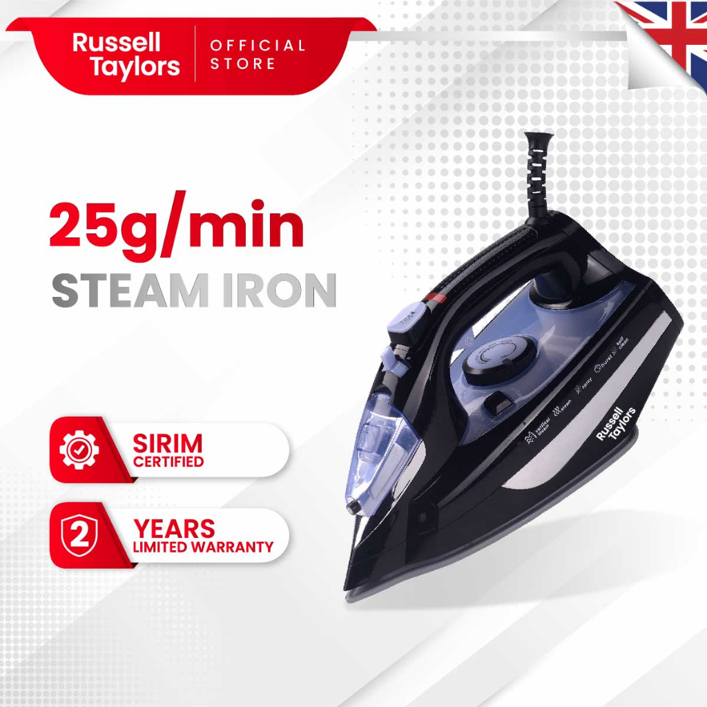 Russell Taylors Steam Iron with Non-Stick Soleplate SI-20 | Shopee Malaysia