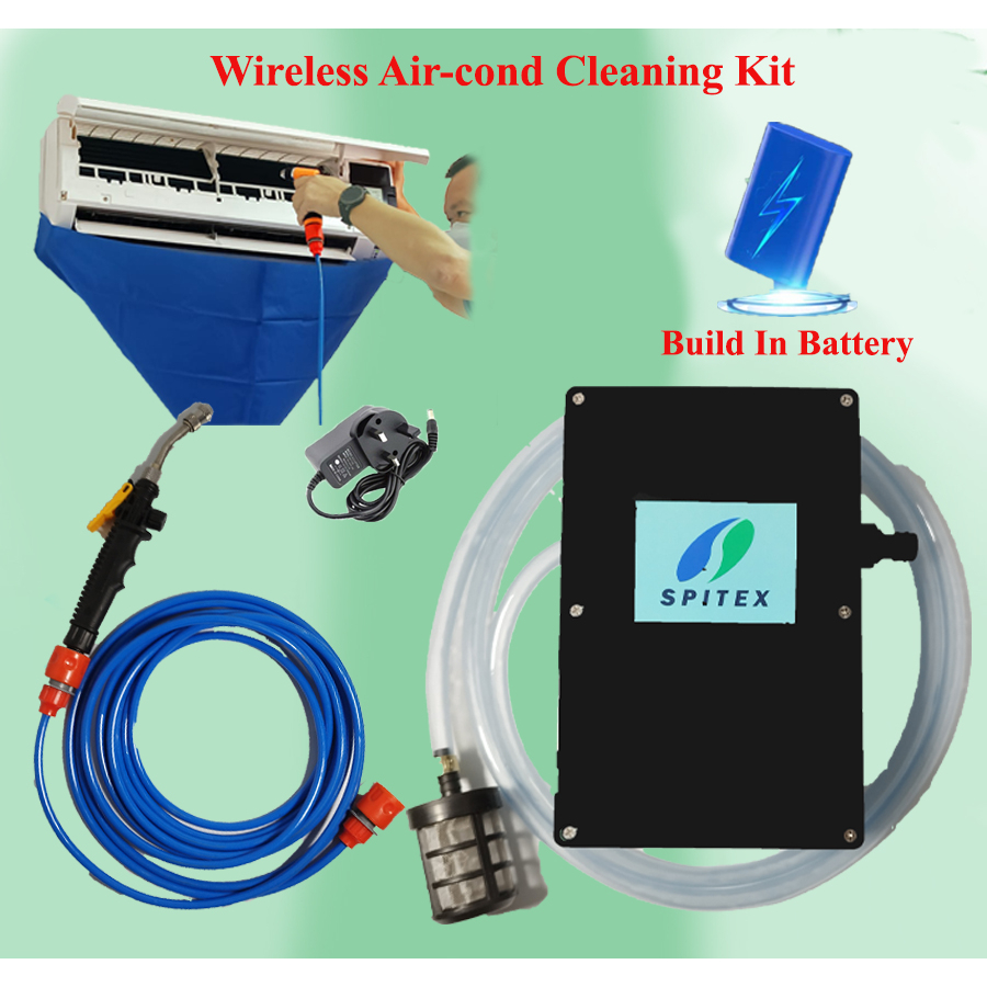 Wireless Water Jet Gun Cordless Water Jet Aircond Cleaning Kit Pressure ...