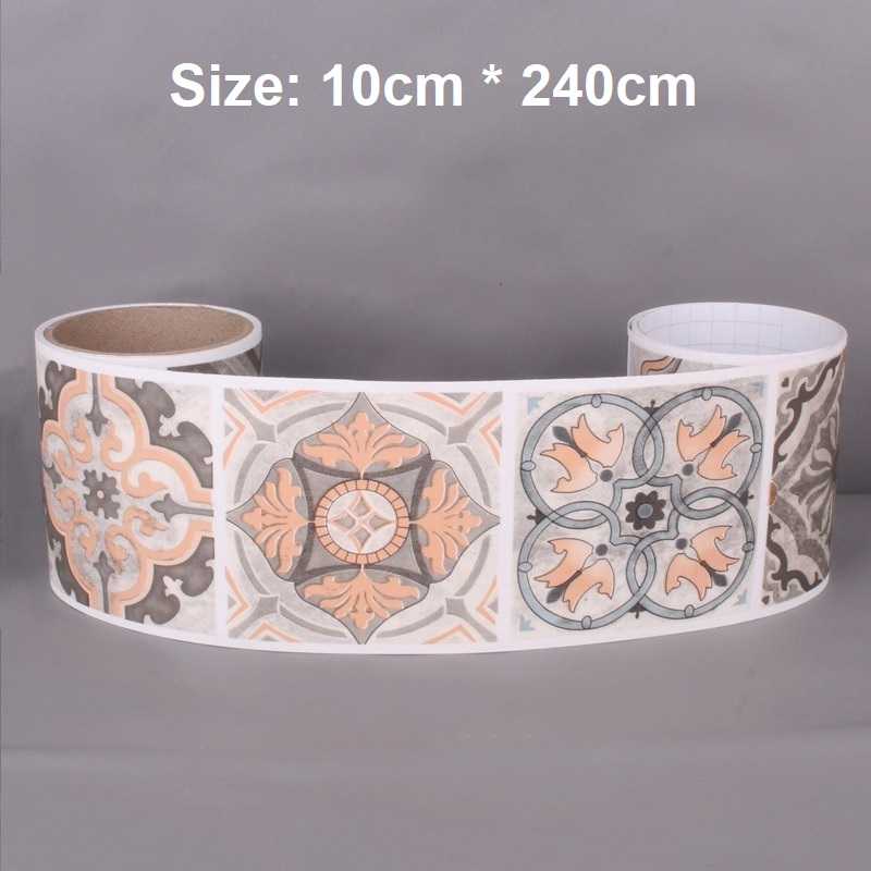 Baseboard Self Adhesive Border Sticker, Waist Line Sticker Baseboard ...