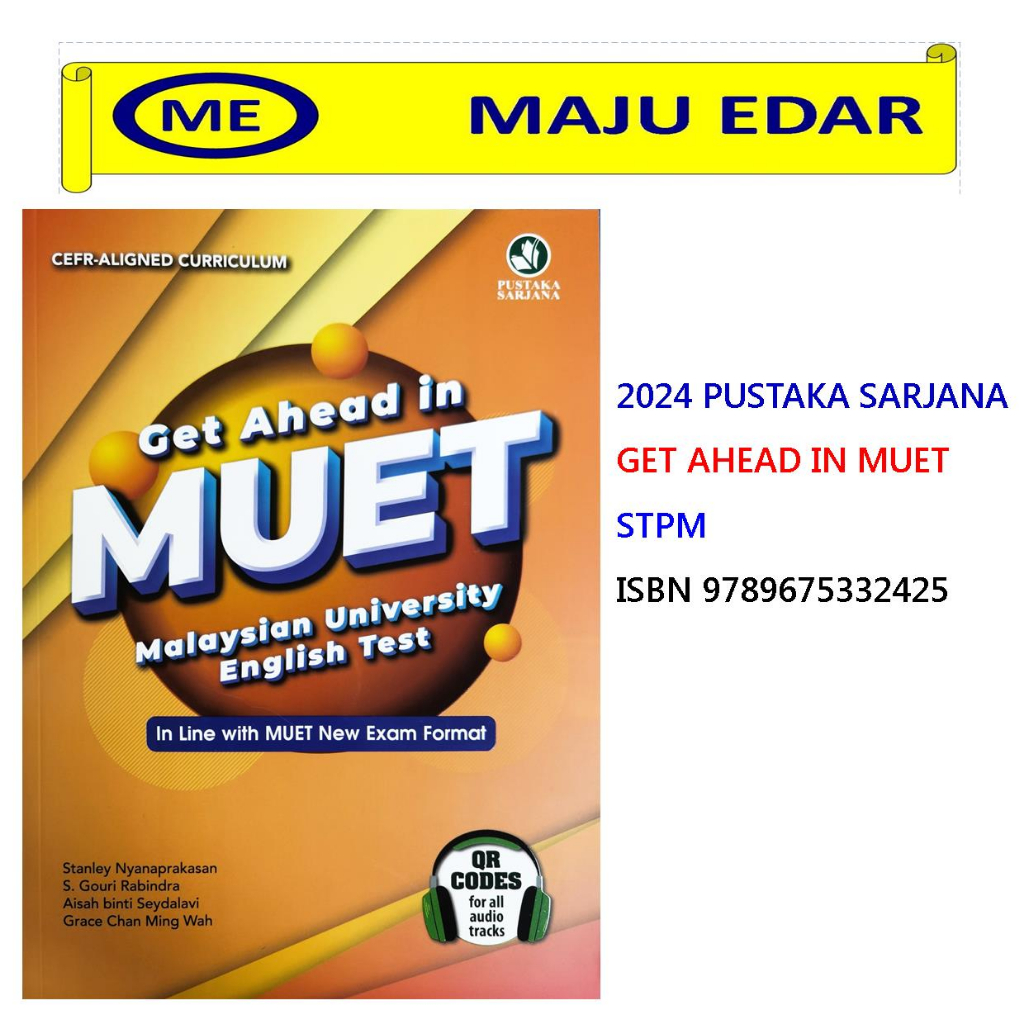 2024 PUSTAKA SARJANA GET AHEAD IN MUET CEFR-ALIGNED (MALAYSIAN ...