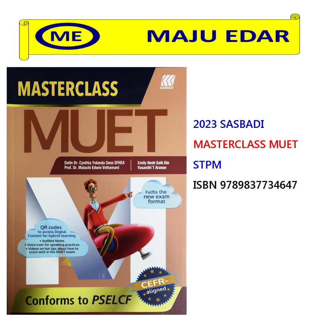 2023 SASBADI MASTERCLASS MUET CEFR-ALIGNED | Shopee Malaysia