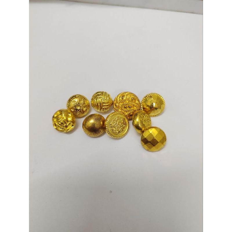 Gold Button/Gold Mushroom Button/Butang Emas/Butang Baju Kurung/Butang ...