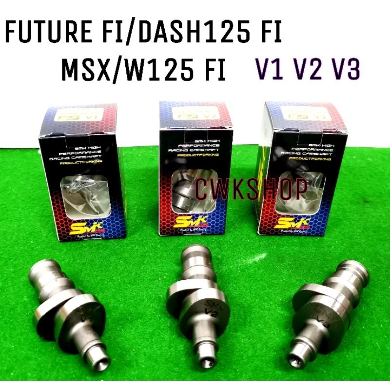 （SMK CAM）MSX/FUTURE FI/DASH125 FI/WAVE125 FI RACING CUSTOM CAM SHAFT V1 ...
