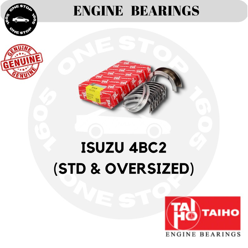 ISUZU 4BC2 JAPAN TAIHO MAIN BEARING CON ROD BEARING CON ROD BUSH ENGINE ...
