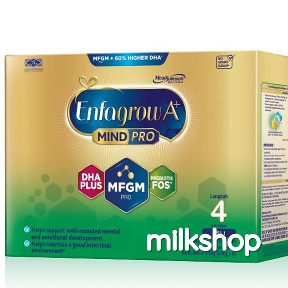 Enfagrow A+ Step4 3.48kg Vanila Vanilla Step 4 Enfa Box Mindpro MGFM ...