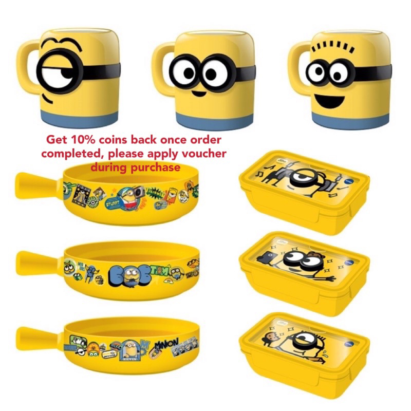 Nivea Minions 3D Mug / 3D Lunch Box / Bake Bowl | Shopee Malaysia
