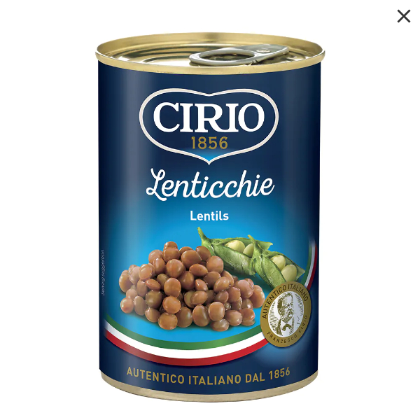 CIRIO Lentils In Tin / Lentil Dalam Tin 420gm | Shopee Malaysia