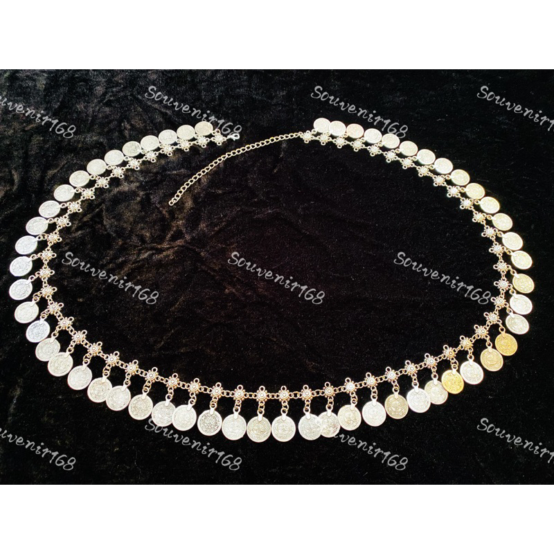 Tali pinggang rantai syiling/Tating Kain/aksesori skirt | Shopee Malaysia