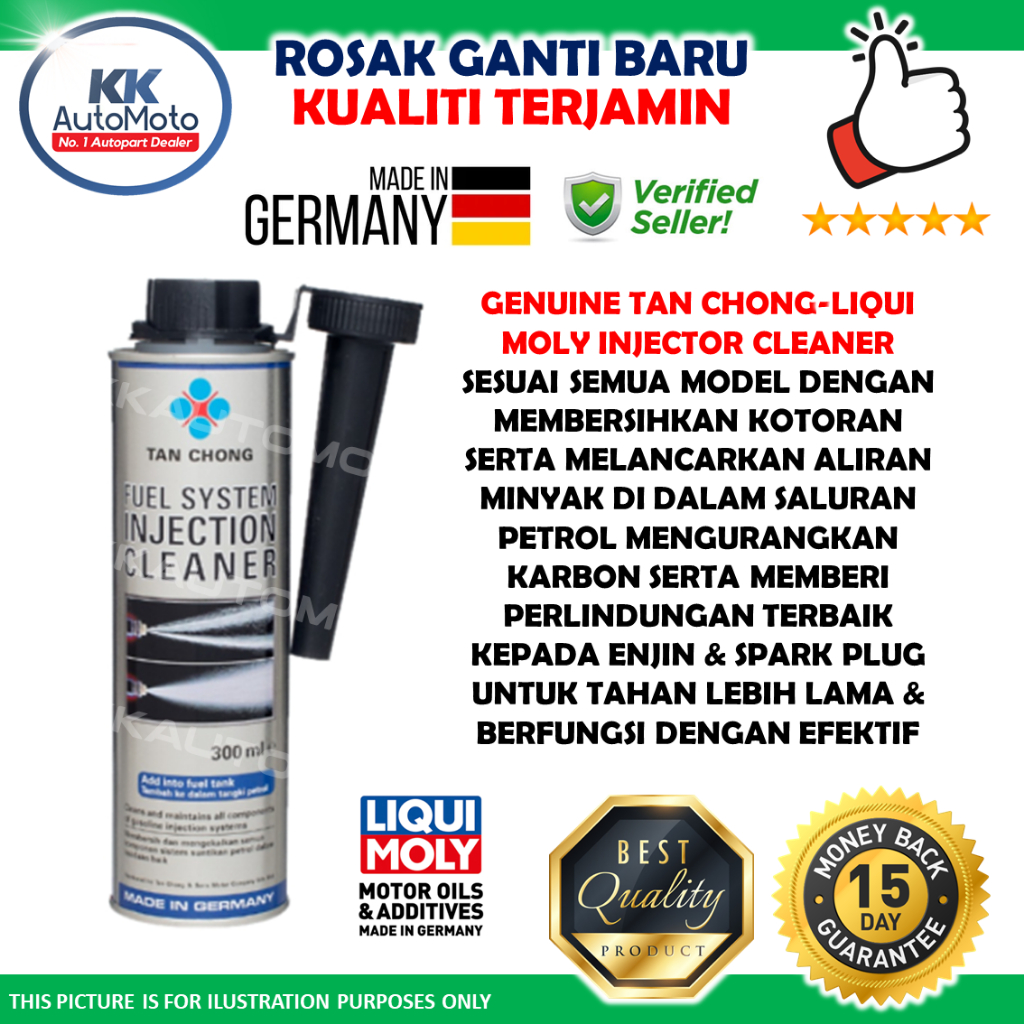 Tan Chong-Liqui Moly Fuel Injector Injection Cleaner 300mL Gasoline Petrol Proton Perodua Honda ...