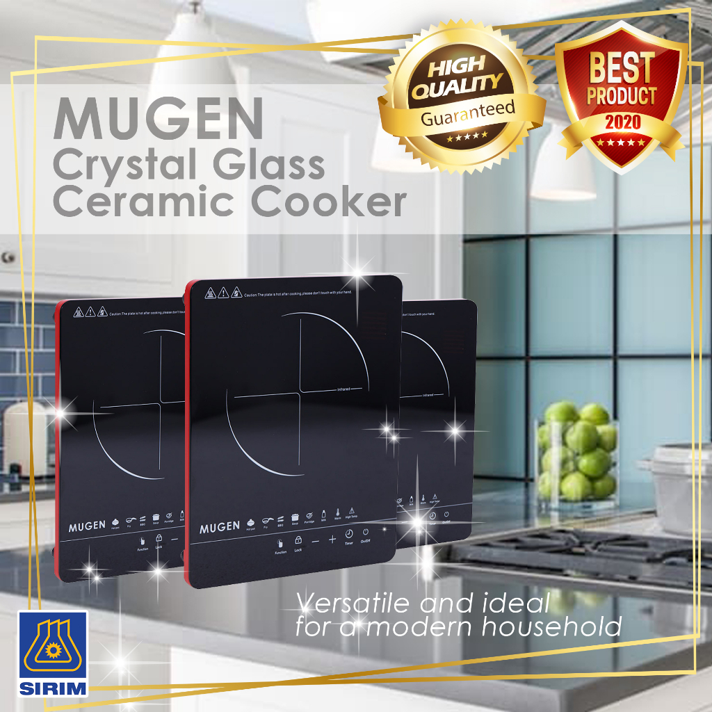 MUGEN Crystal Glass Ceramic Cooker V2 | Shopee Malaysia