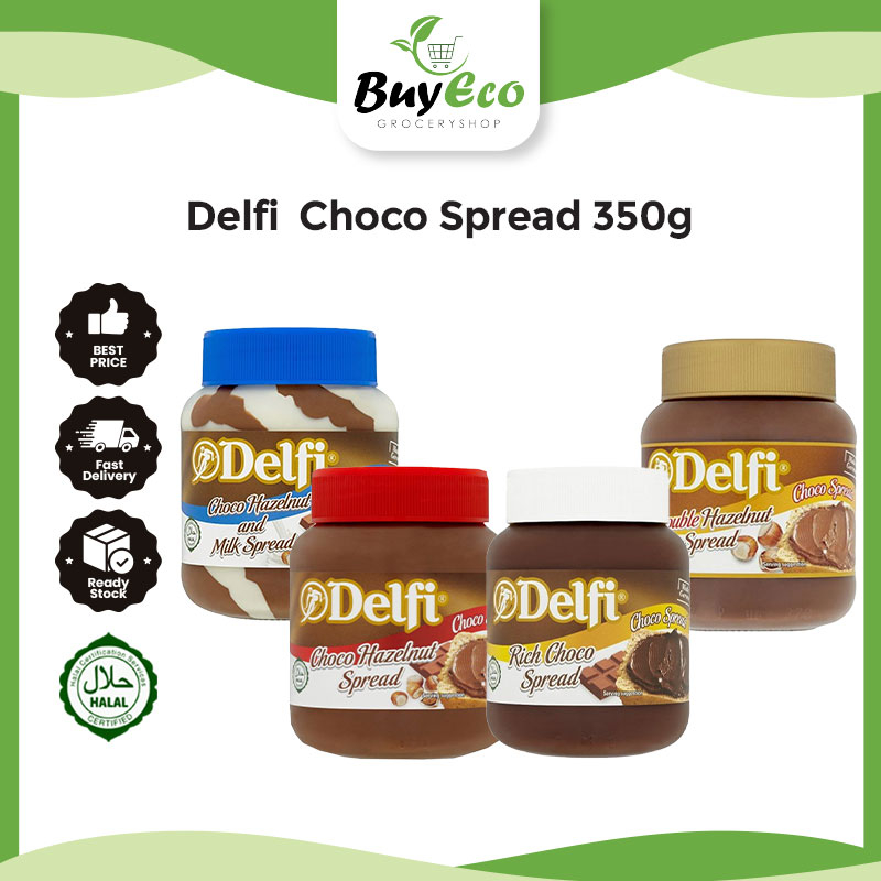 Delfi Choco Spread 350g (Assorted Flavors) | Shopee Malaysia