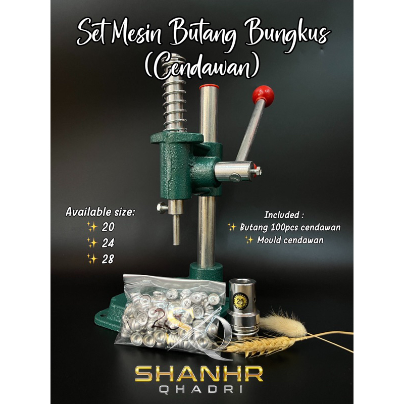 Set lengkap mesin + mould + butang bungkus (Butang Bungkus Cendawan ...