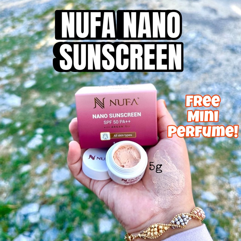 NUFA NANO SUNSCREEN (KRIM SIANG NUFA) ORIGINAL HQ WITH FREEGIFT ...