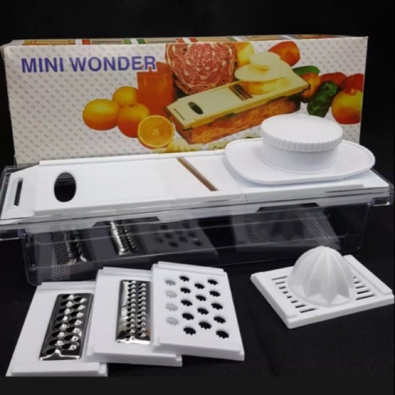 Mini Wonder Mandoline Vegetable Slicer Cutter Grater Set 9002 / Sagat ...