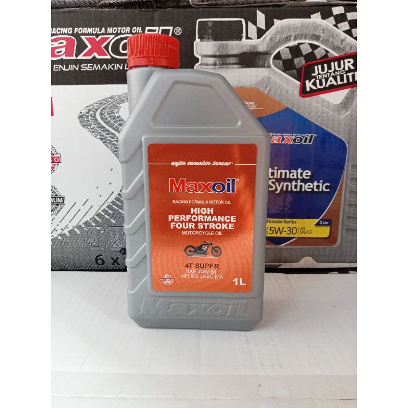 Maxoil 4T Super High Performance 4 Stroke Motorcycle Oil SAE 20W50 ...