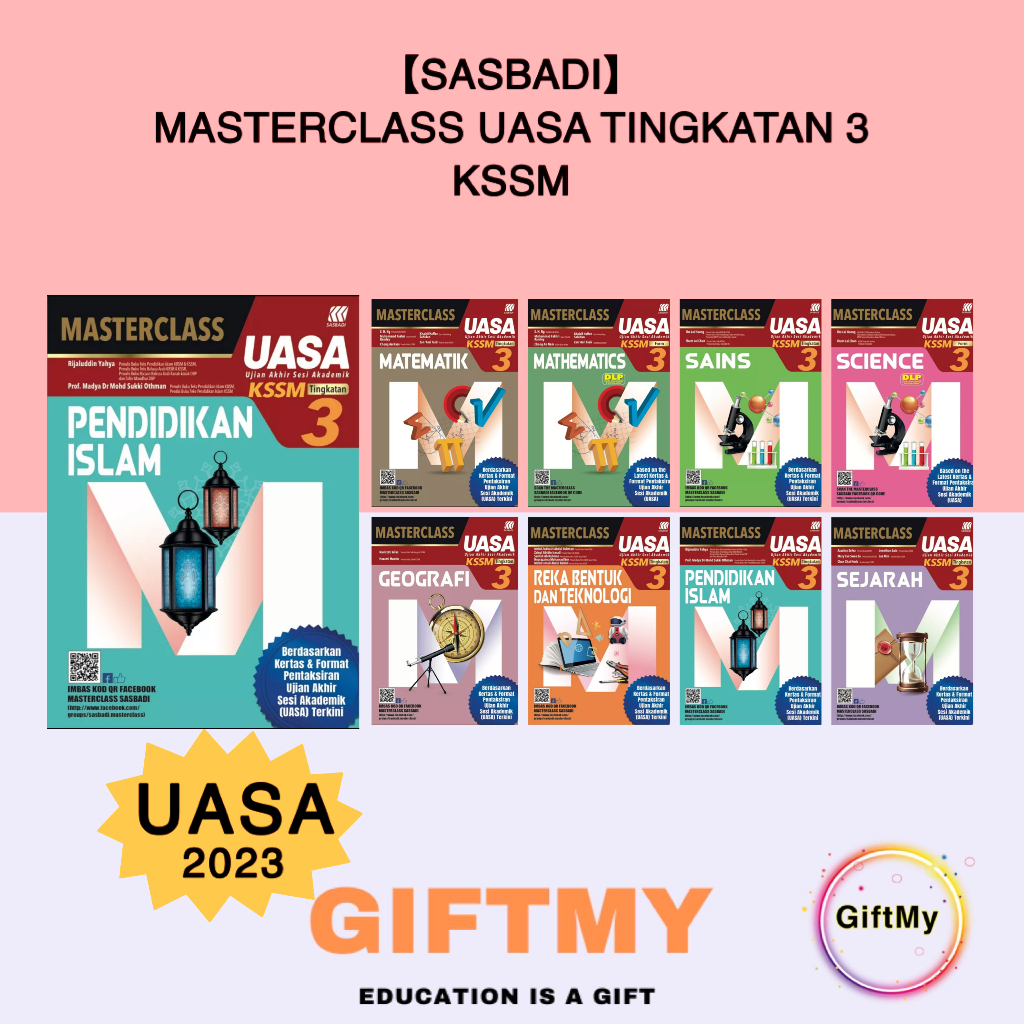【sasbadi】masterclass Uasa Tingkatan 3 Kssm 2023 — Buku Rujukan