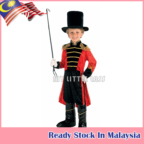 Children Ring Master Circus Ringmaster Big Top Outfit Child Costume ...