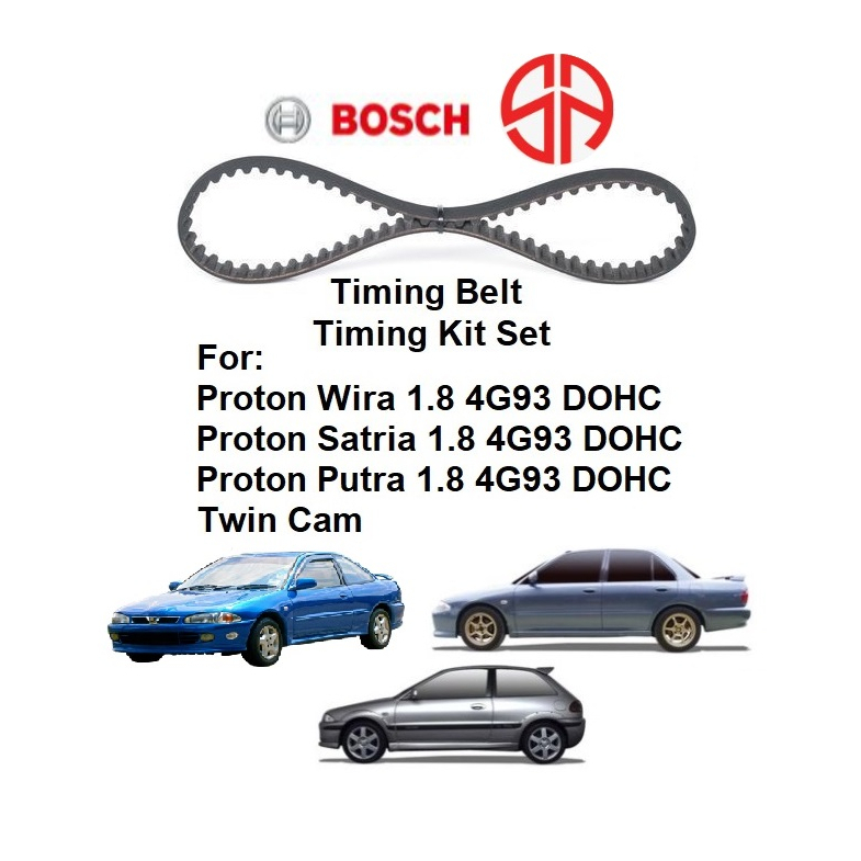 Proton Wira Timing Belt Bosch 1987AE1062 Satria 4G93 Twin Cam DOHC ...