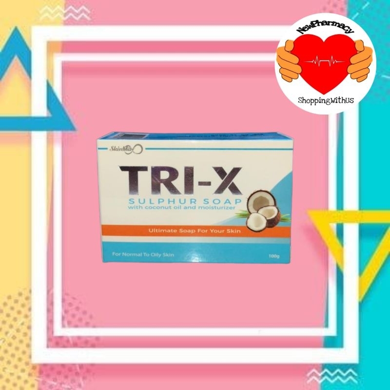 Tri-X Sulphur Soap with Coconut Oil 100g (Exp-10/2025) | Shopee Malaysia