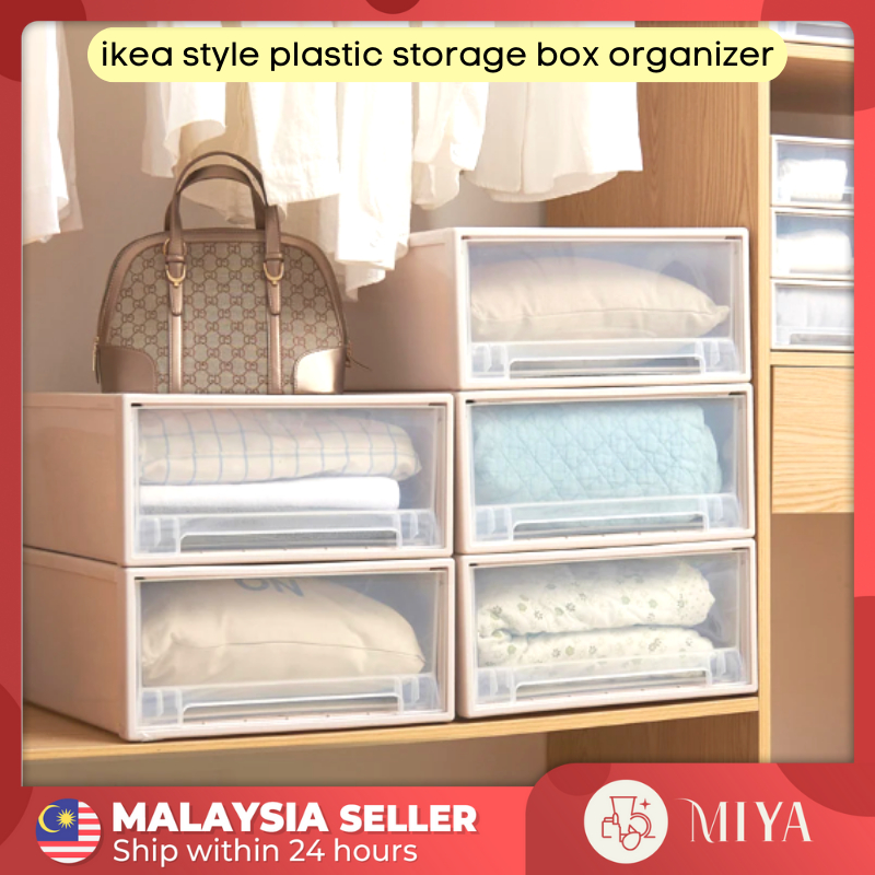 Transparent Drawer Storage Boxes Creative Foldable Combination Toy Book ...