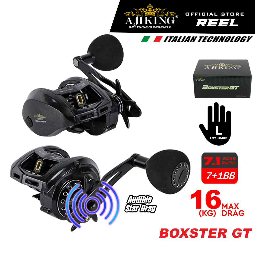 Ajiking Boxster GT 16kg Maxdrag Saltwater Freshwater Baitcasting Mesin ...