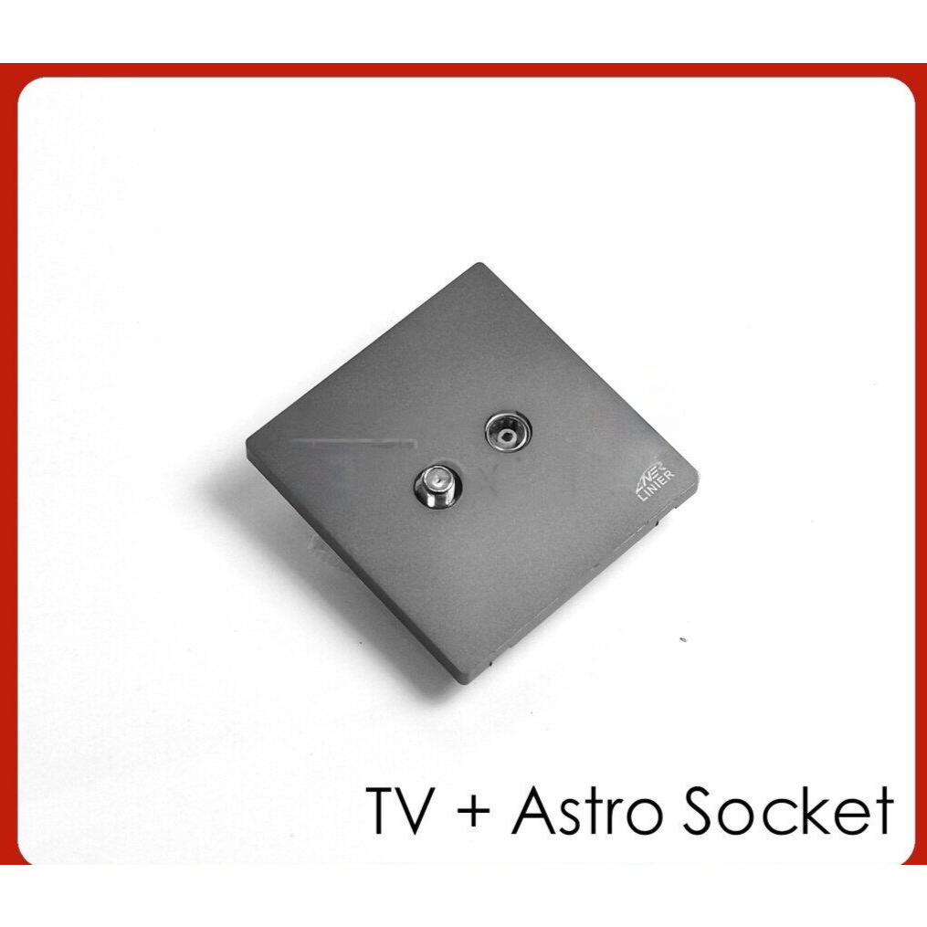 (SIRIM)【LINIER ULTRA SLIM】 Switch Socket Modern Wall Switches SPACE ...