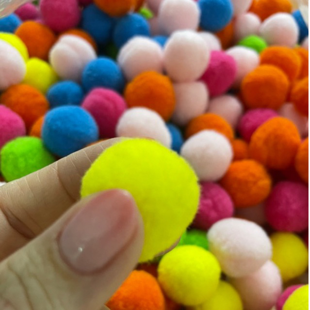 Mini Fluffy Pom Pom Ball 20mm(6pcs/pack) | Shopee Malaysia