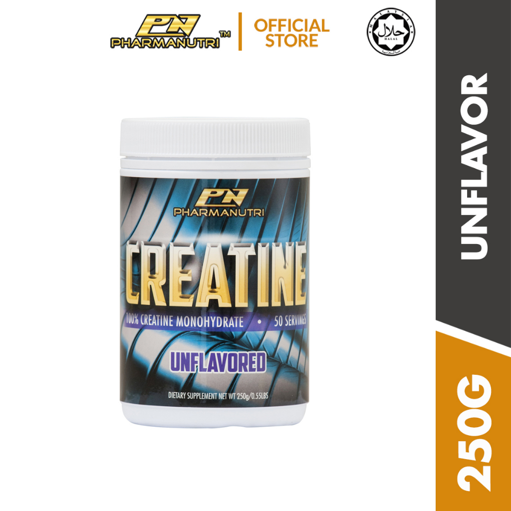 Creatine Halal 100% Creatine Monohydrate 250G 50 Servings (Unflavored ...