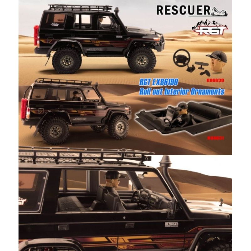 1/10 RC CRAWLER RGT EX86190 RESCUER TOYOTA LANDCRUISER LC76 RTR ...