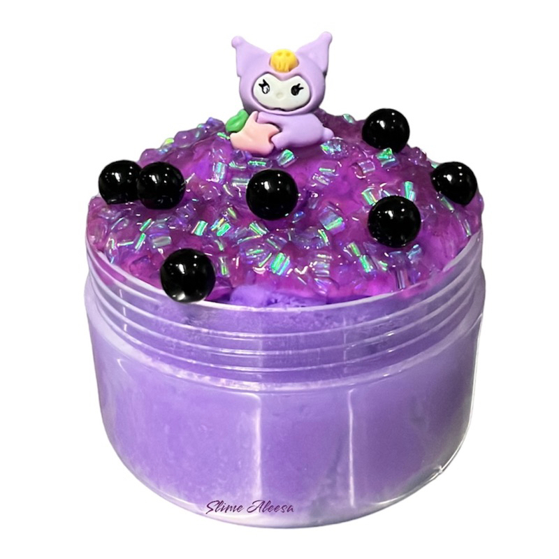 Kuromi Ice Boba Slime (ice texture and clear bingsu) | Shopee Malaysia