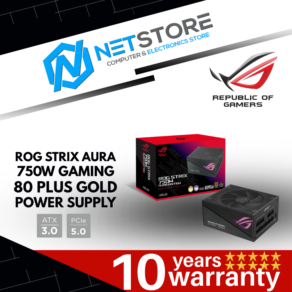 ASUS ROG STRIX AURA 1200W, 1000W, 850W ,750W GAMING 80 PLUS GOLD FULL ...