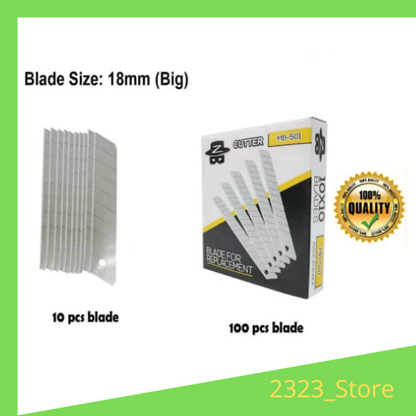 ZORRO Cutter Blade Refill For Big Cutter/Knife 18mm | Shopee Malaysia