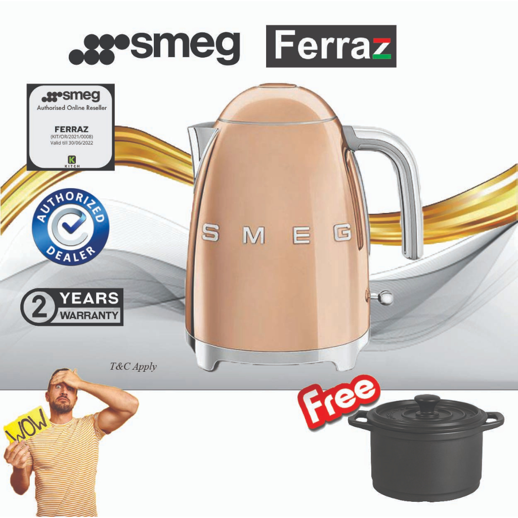 Smeg KLF03RG JUG KETTLE - Rose Gold ( Special Edition Colour ) KLF 03 ...