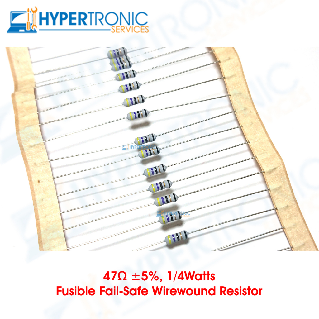 Resistor Fusible Fail Safe Wirewound Resistor 5% 0.25W 10 Ohm, 20 Ohm ...