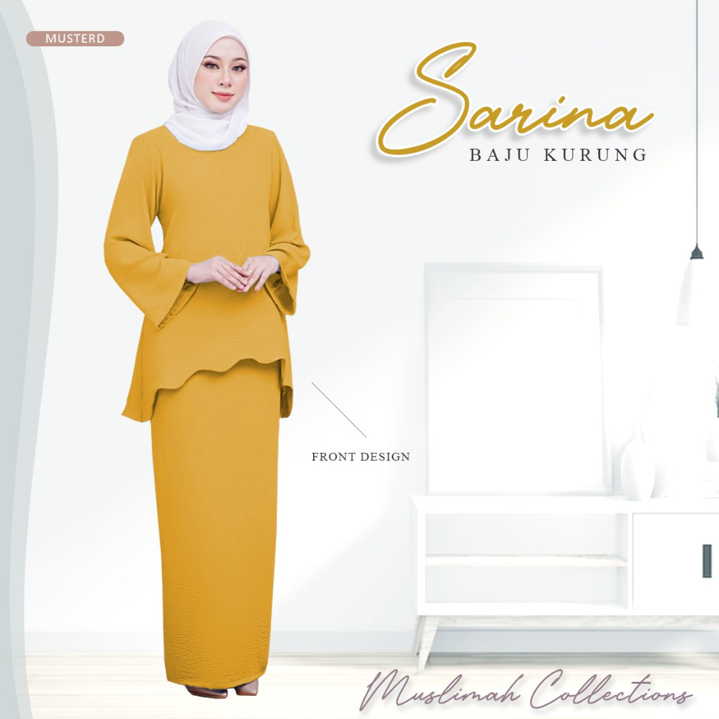 New Arrival Modren Baju Kurung Sarina By Norfan Collection | Shopee ...