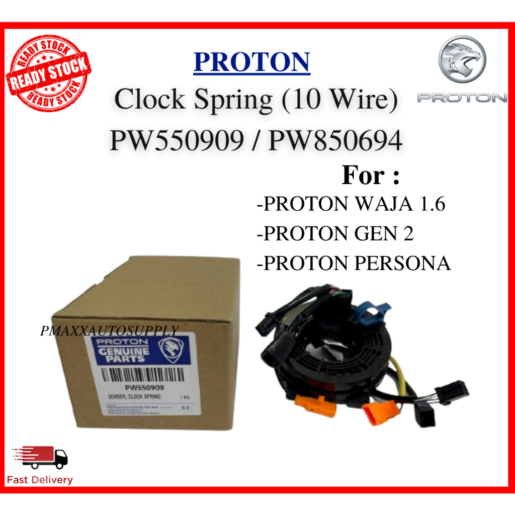 PW550909 / PW850694 PROTON WAJA / GEN 2 / PERSONA (10 PIN) CLOCK SPRING ...