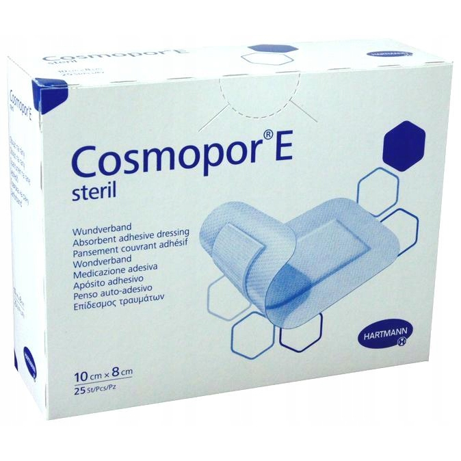 HARTMANN Cosmopor® E 10cm x 8cm (25's) Non-Woven Island Wound Dressing ...