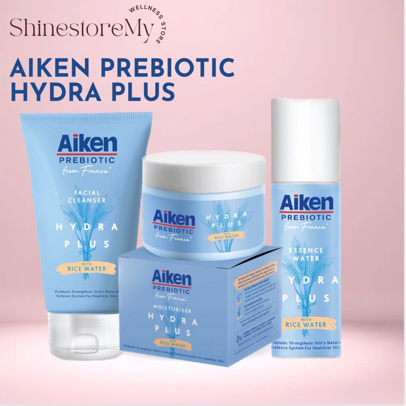 AIKEN Prebiotic Hydra Plus Cleanser/ Essence Water Toner/ Moisturizer ...