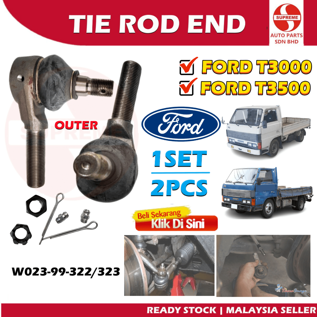 S2U Steering Rack Tie Rod End Outer Inner Ford T3000 T3500 W023-99-322/ ...