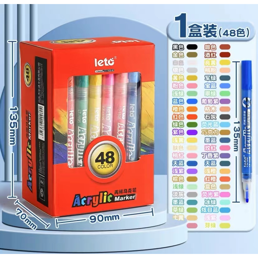 【Original SET】60/48/36/24/18/12 Pen Marker Akrilik High Level Acrylic ...